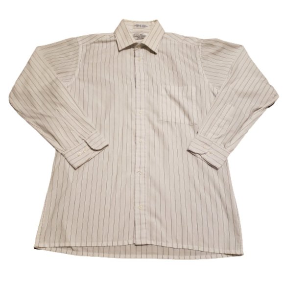 Nino Cerruti | Shirts | Nino Cerruti Button Up Striped Shirt White Mens ...